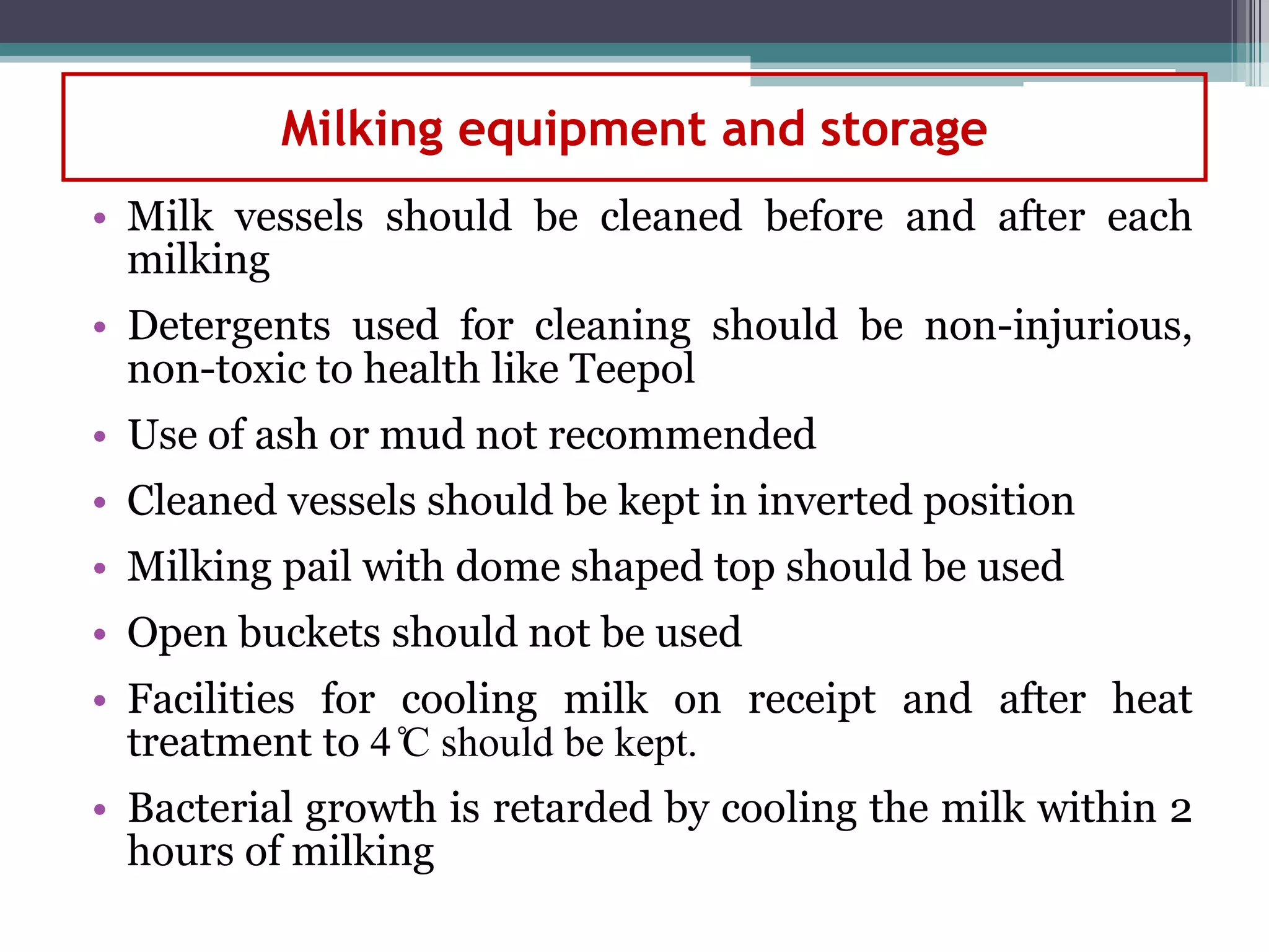 Clean milk production | PDF