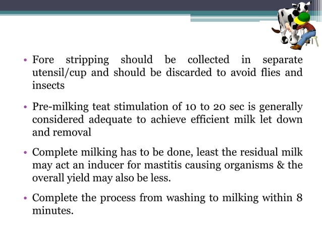 Clean milk production | PDF