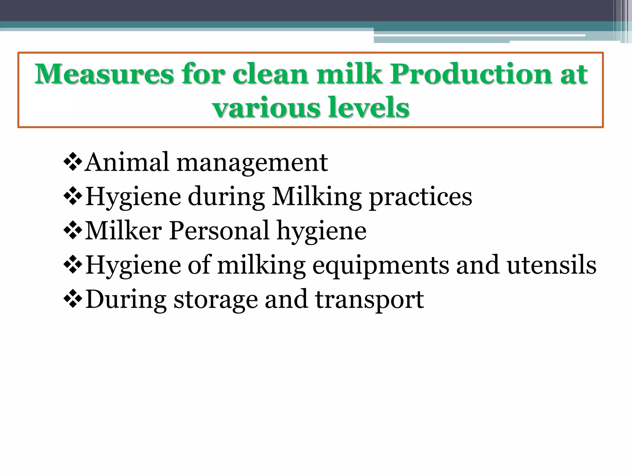 Clean milk production | PDF