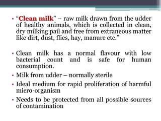 Clean milk production | PPT