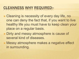 Cleanness is required at every level | PPT