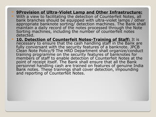 Clean Note Policy PPT for the bankers to follow | PPT