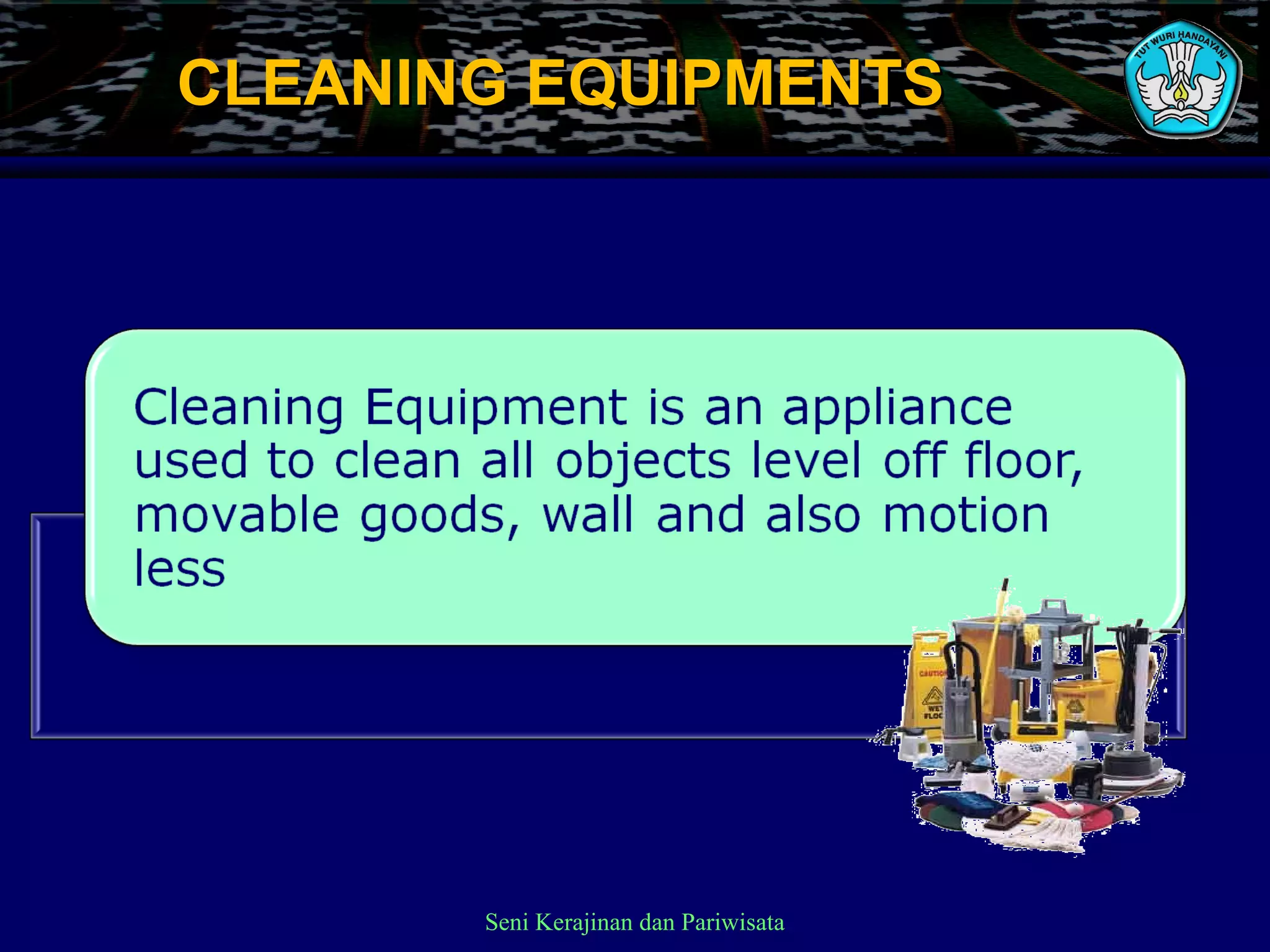 Clean premises and equipment | PPT