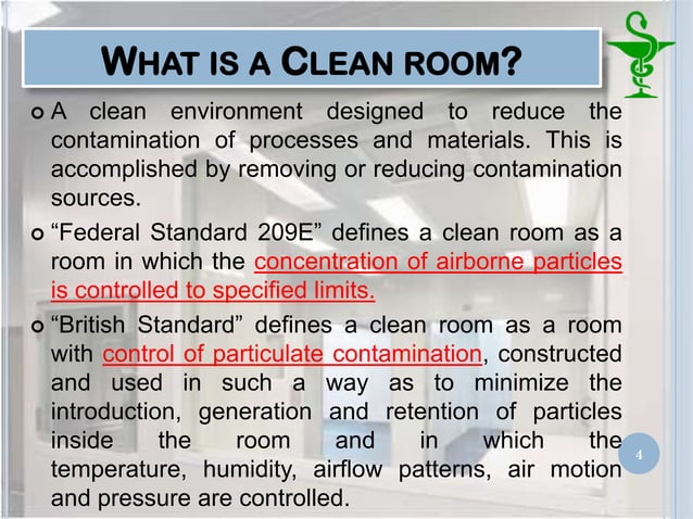 pharmaceutical clean room | PPTX