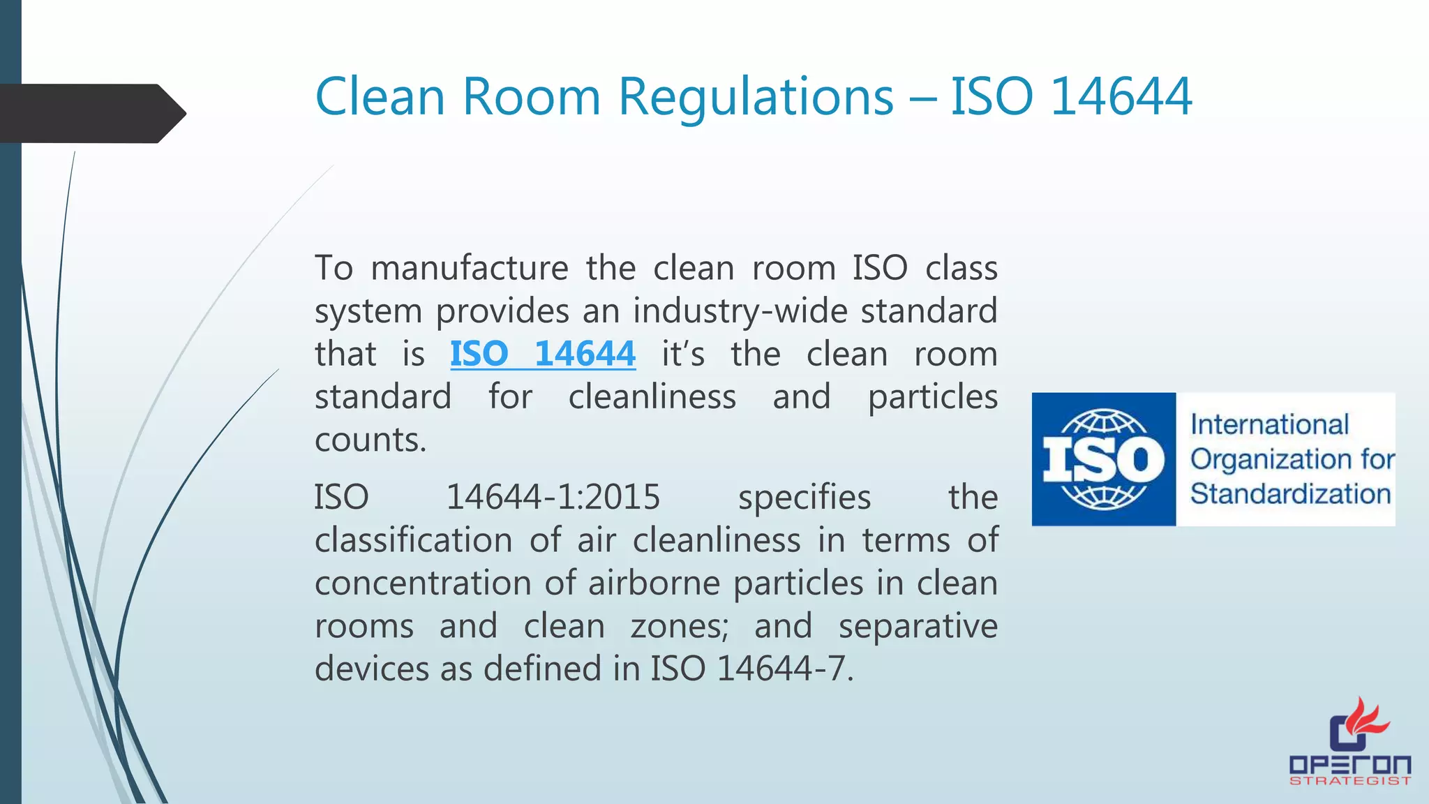 Clean Room Design Consultants | ISO 14644 | PPTX
