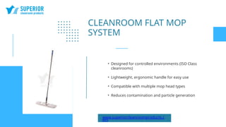 Comprehensive Cleanroom Mop Systems & Accessories for Controlled ...