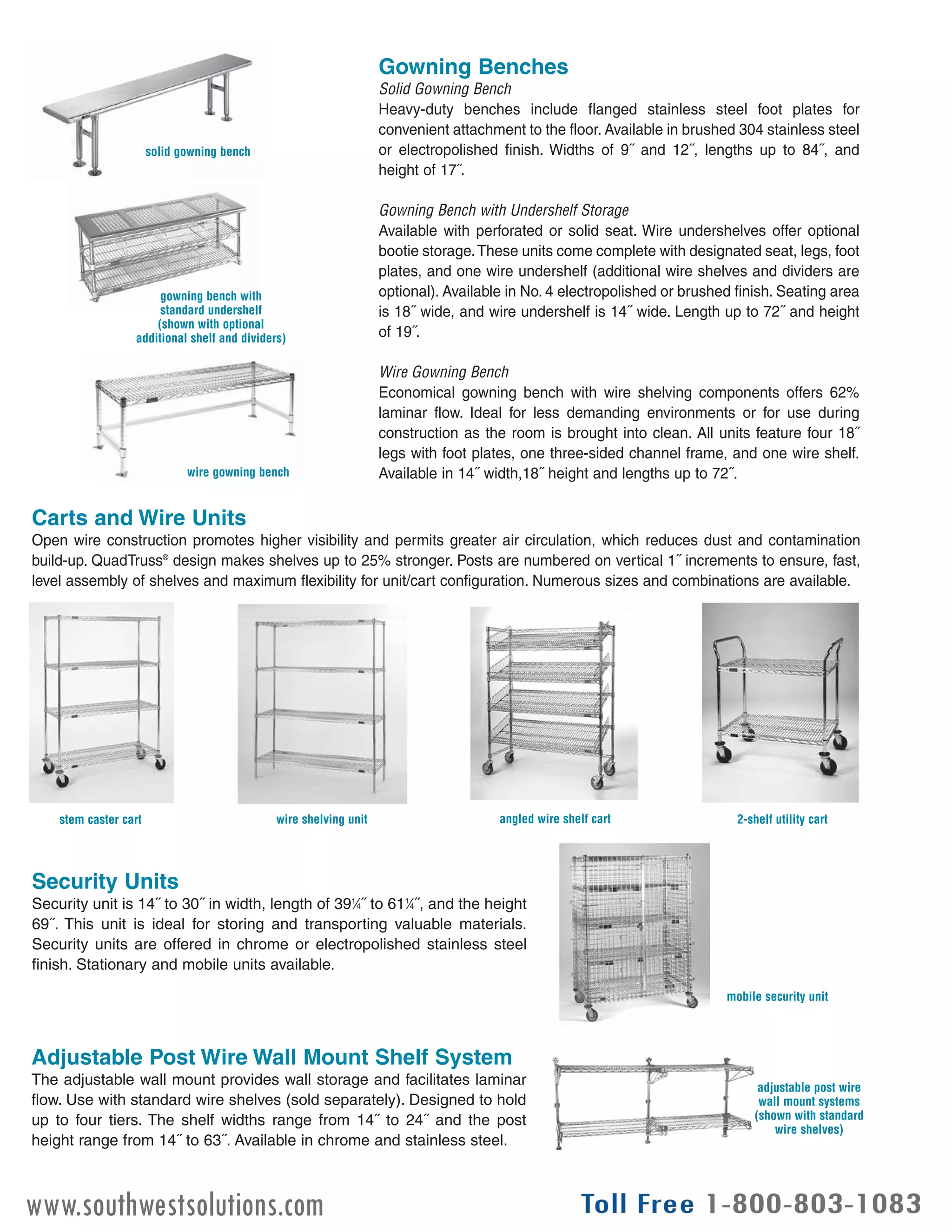 Storage Solutions for Cleanrooms & Labs | PDF