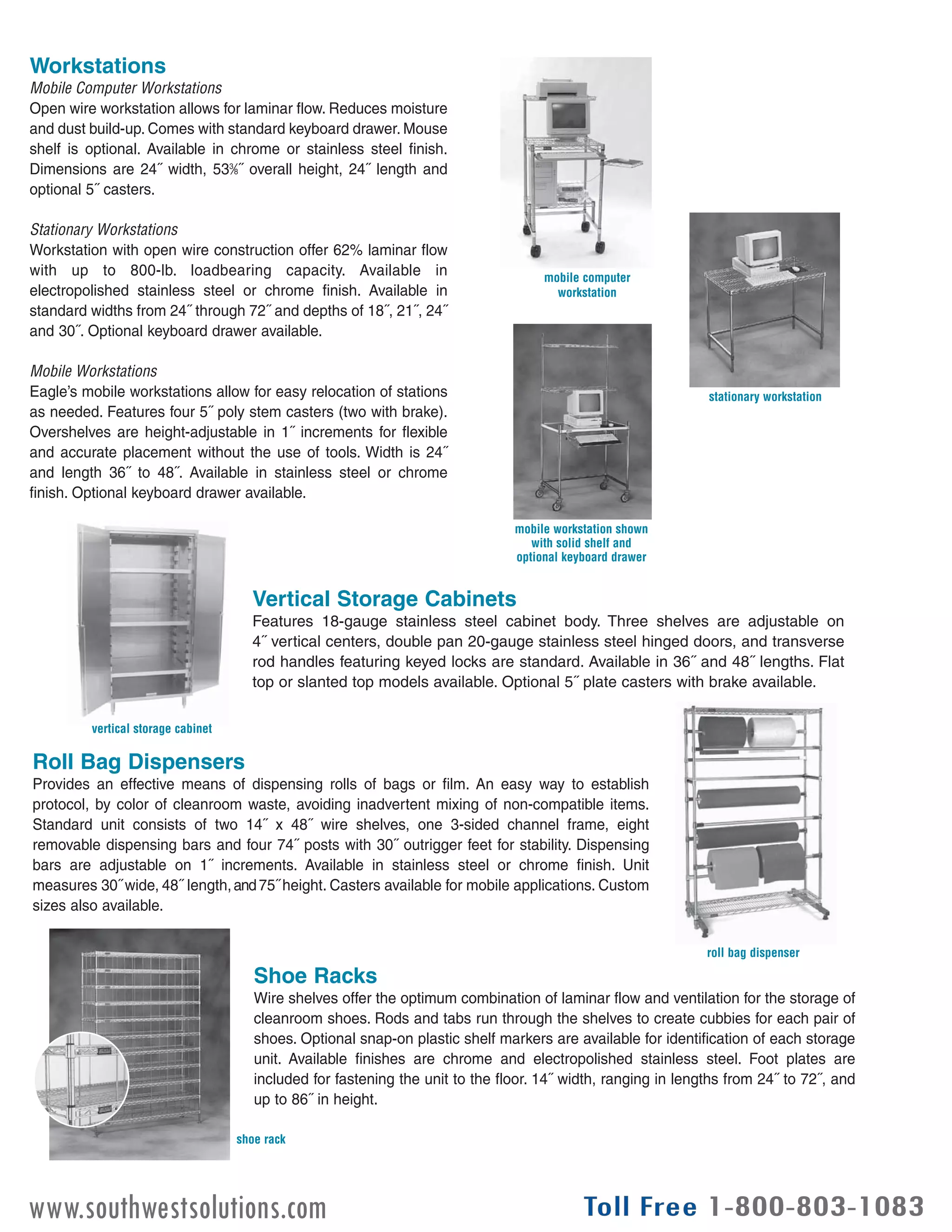 Storage Solutions for Cleanrooms & Labs | PDF