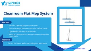 Cleanroom Mopping Systems Cleanroom Products | PPTX