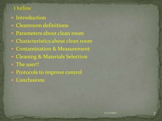 Clean room | PPTX