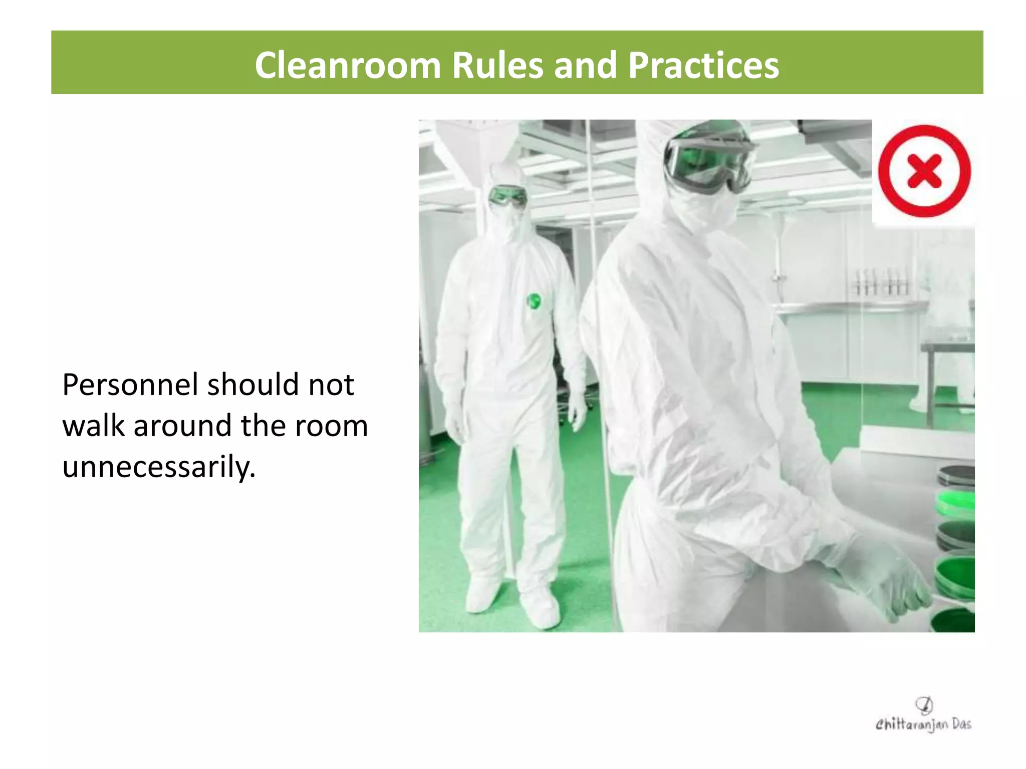 Cleanroom rules and practices | PPTX