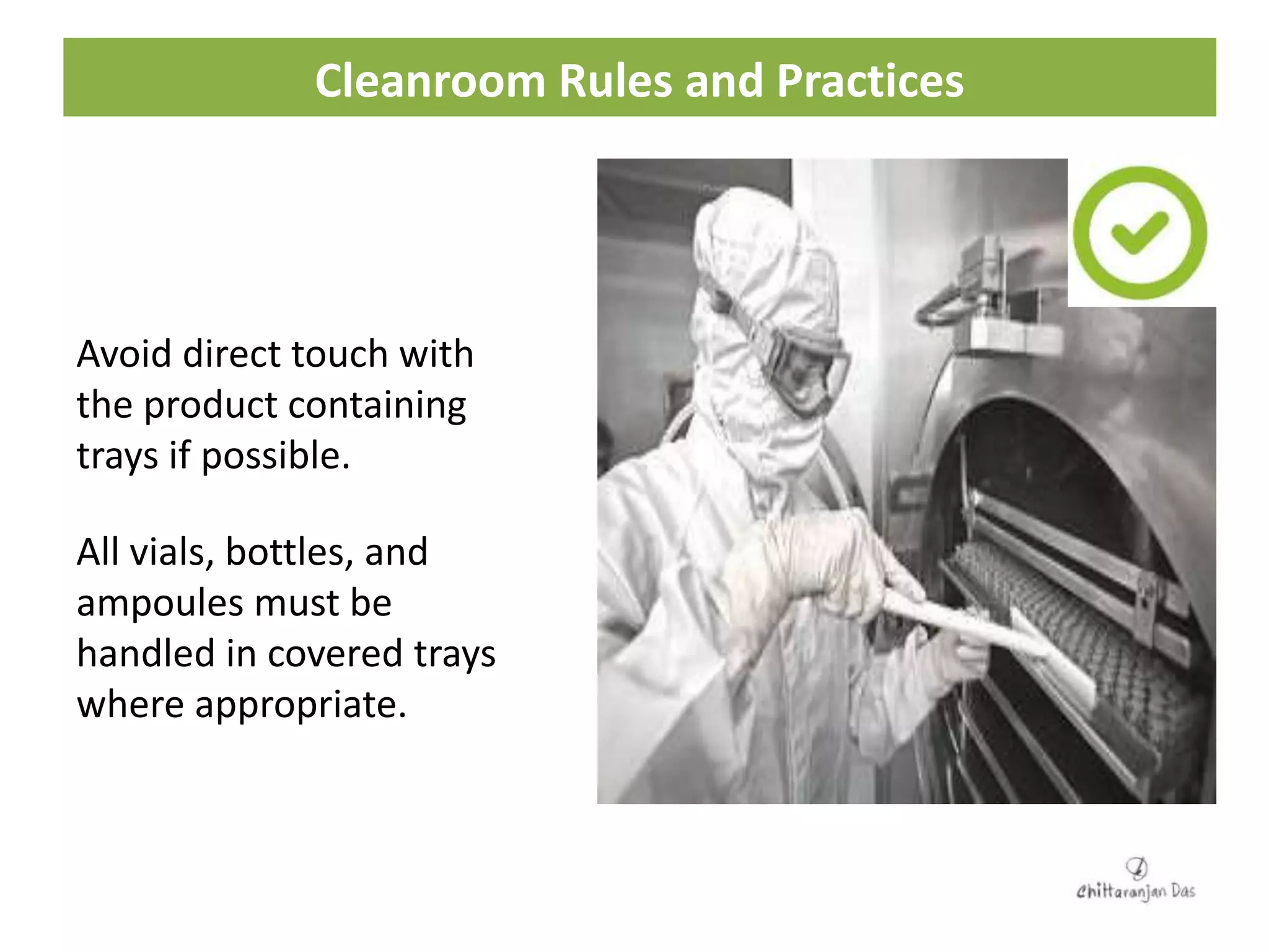 Cleanroom rules and practices | PPTX | Indoor Environmental Quality ...