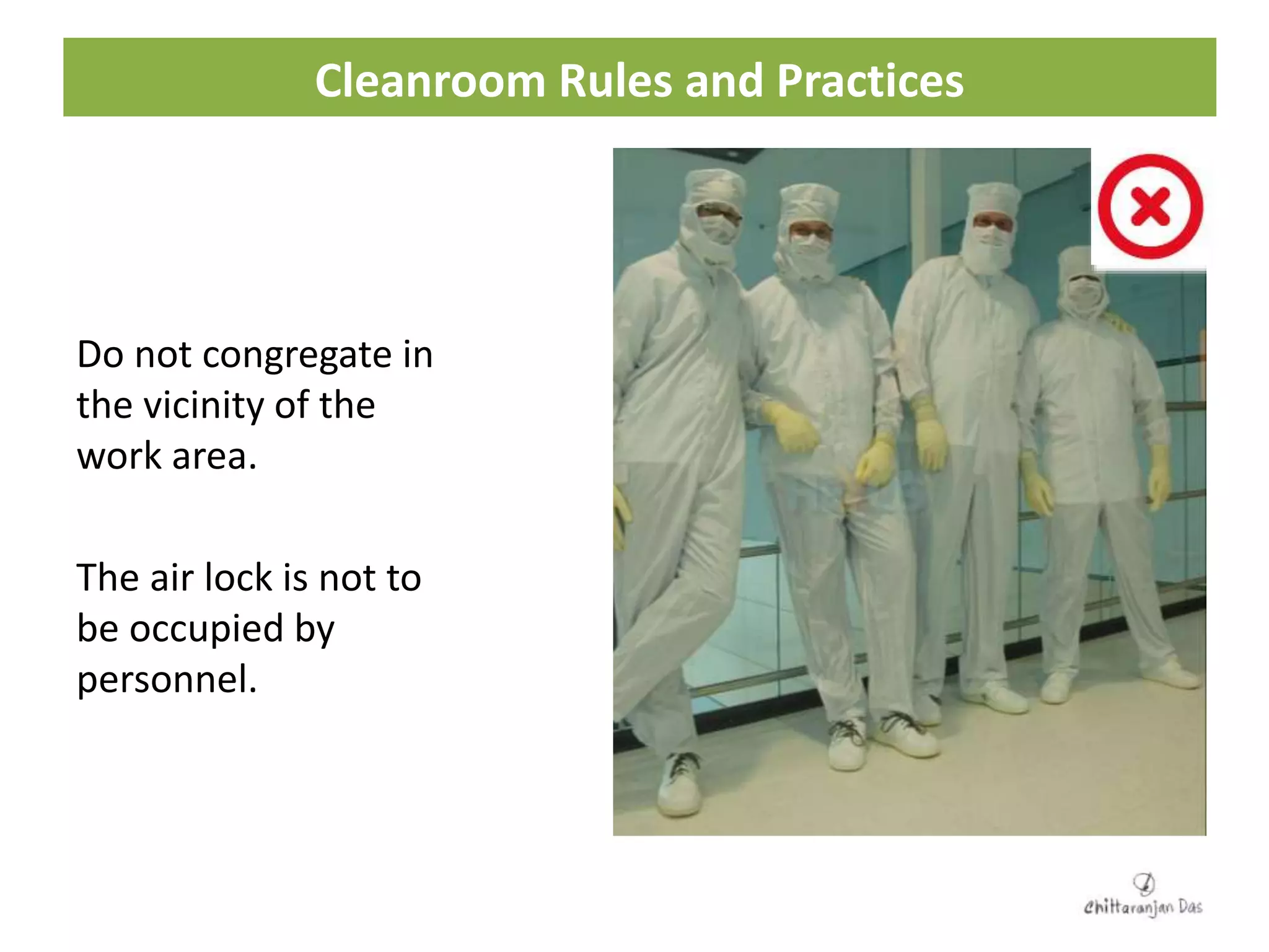 Cleanroom rules and practices | PPTX