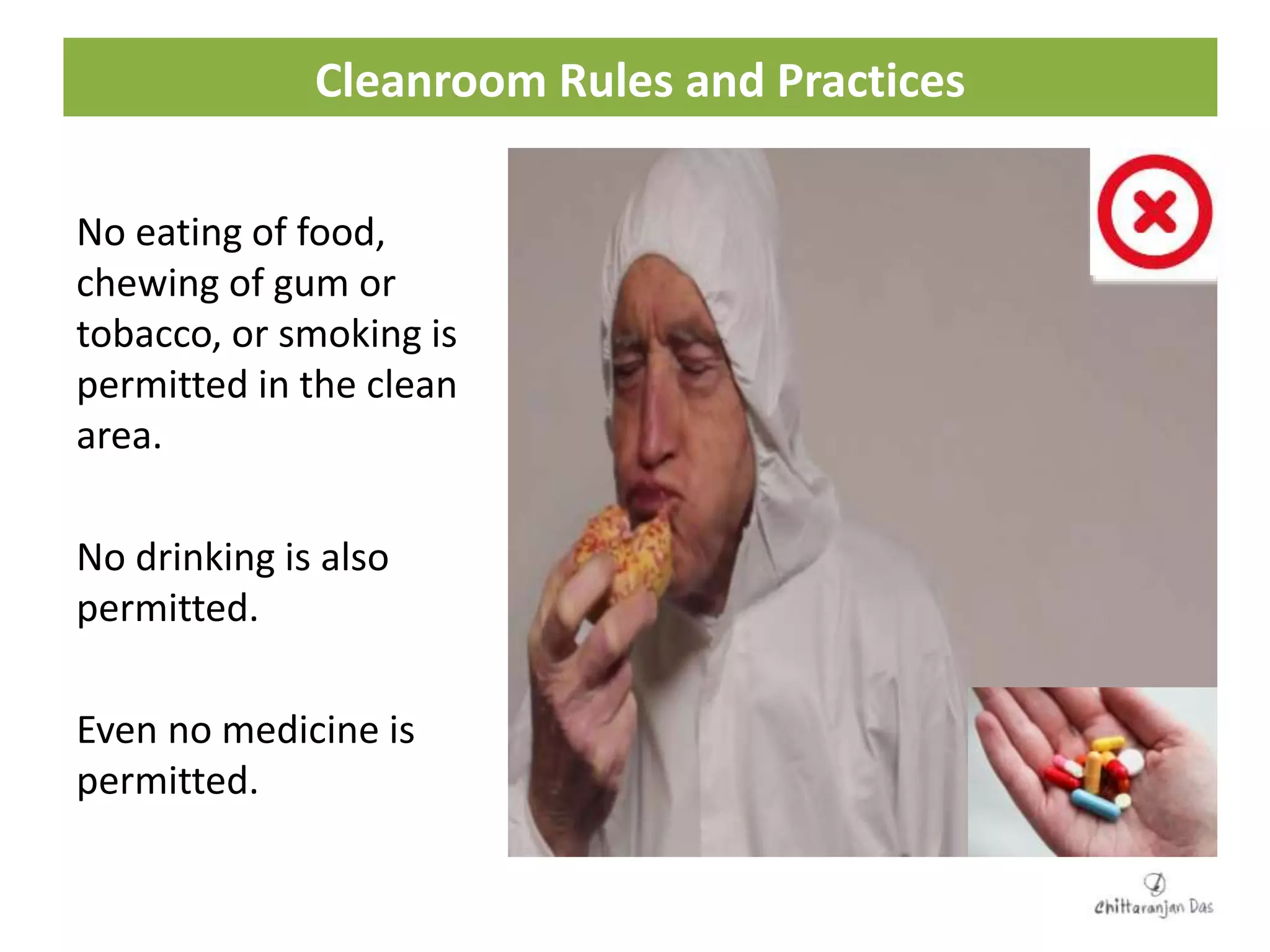 Cleanroom rules and practices | PPTX