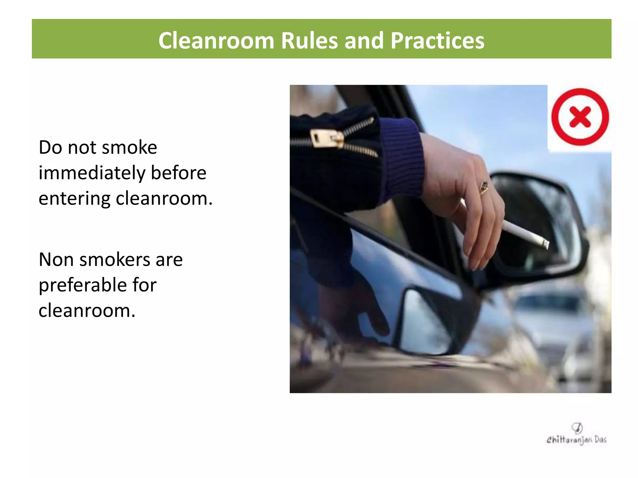 Cleanroom rules and practices | PPTX