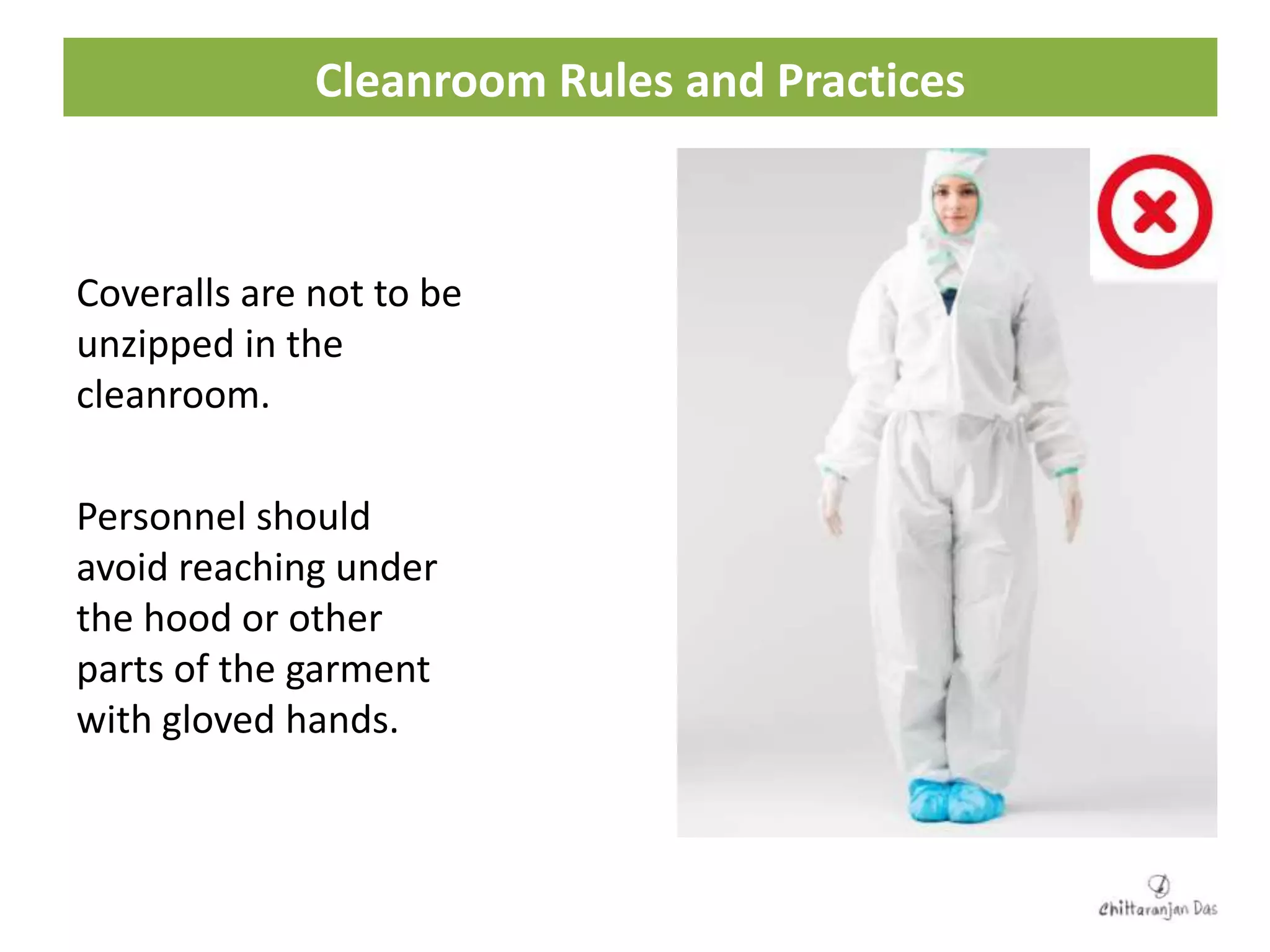 Cleanroom rules and practices | PPTX