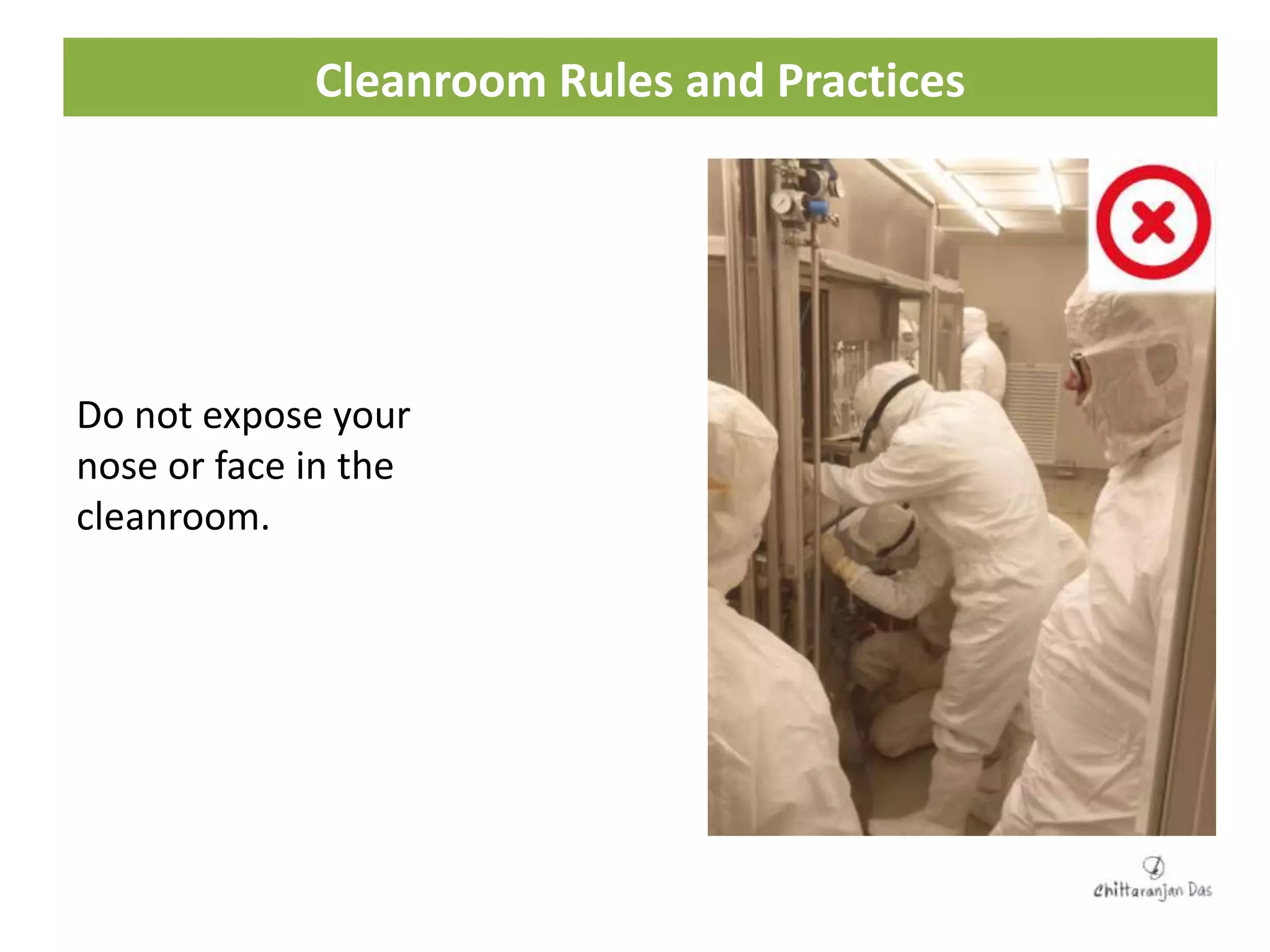 Cleanroom rules and practices | PPTX