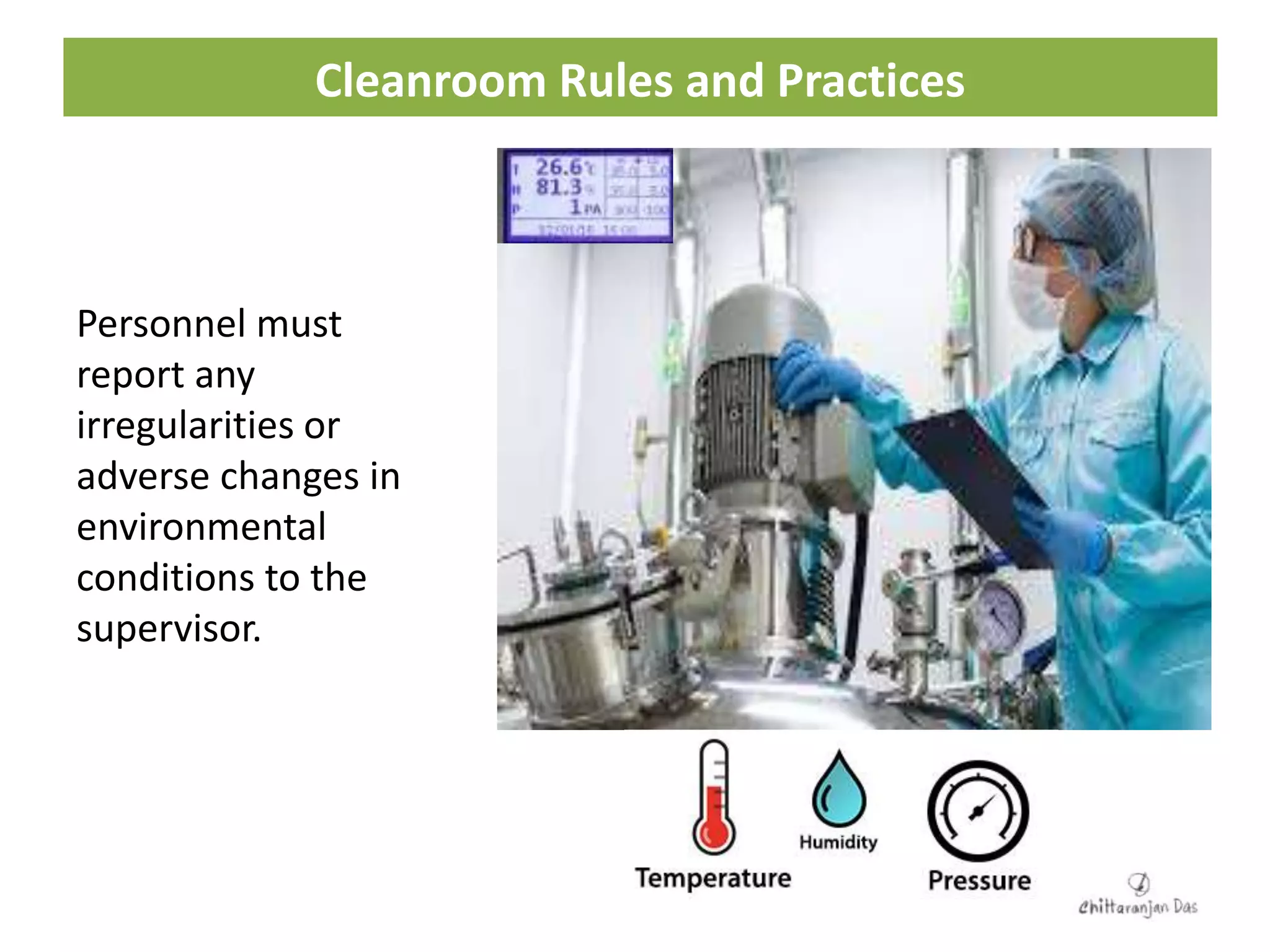 Cleanroom rules and practices | PPTX