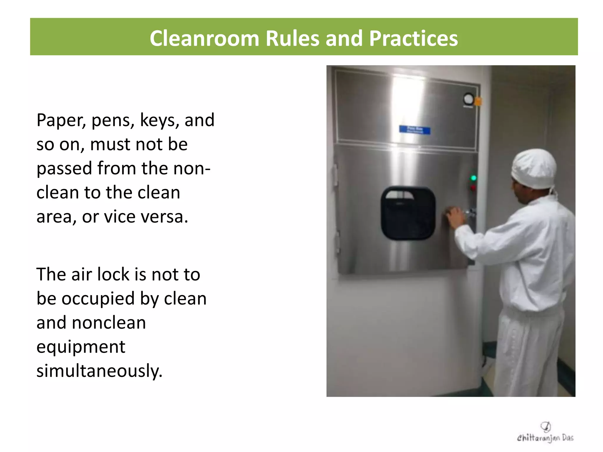 Cleanroom rules and practices | PPTX