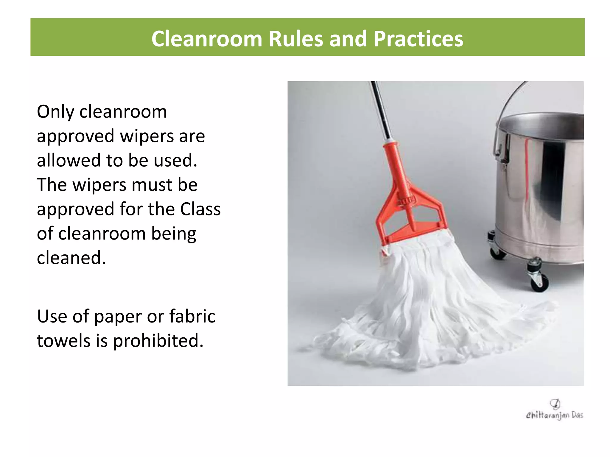 Cleanroom rules and practices | PPTX