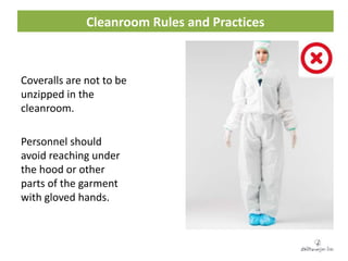 Cleanroom rules and practices | PPTX