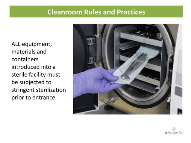 Cleanroom rules and practices | PPTX | Indoor Environmental Quality ...