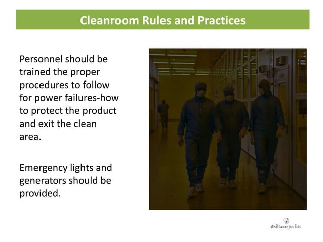Cleanroom rules and practices | PPT