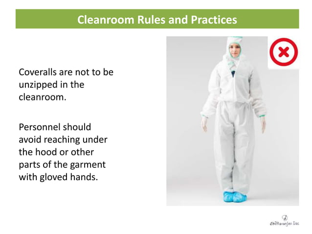 Cleanroom rules and practices