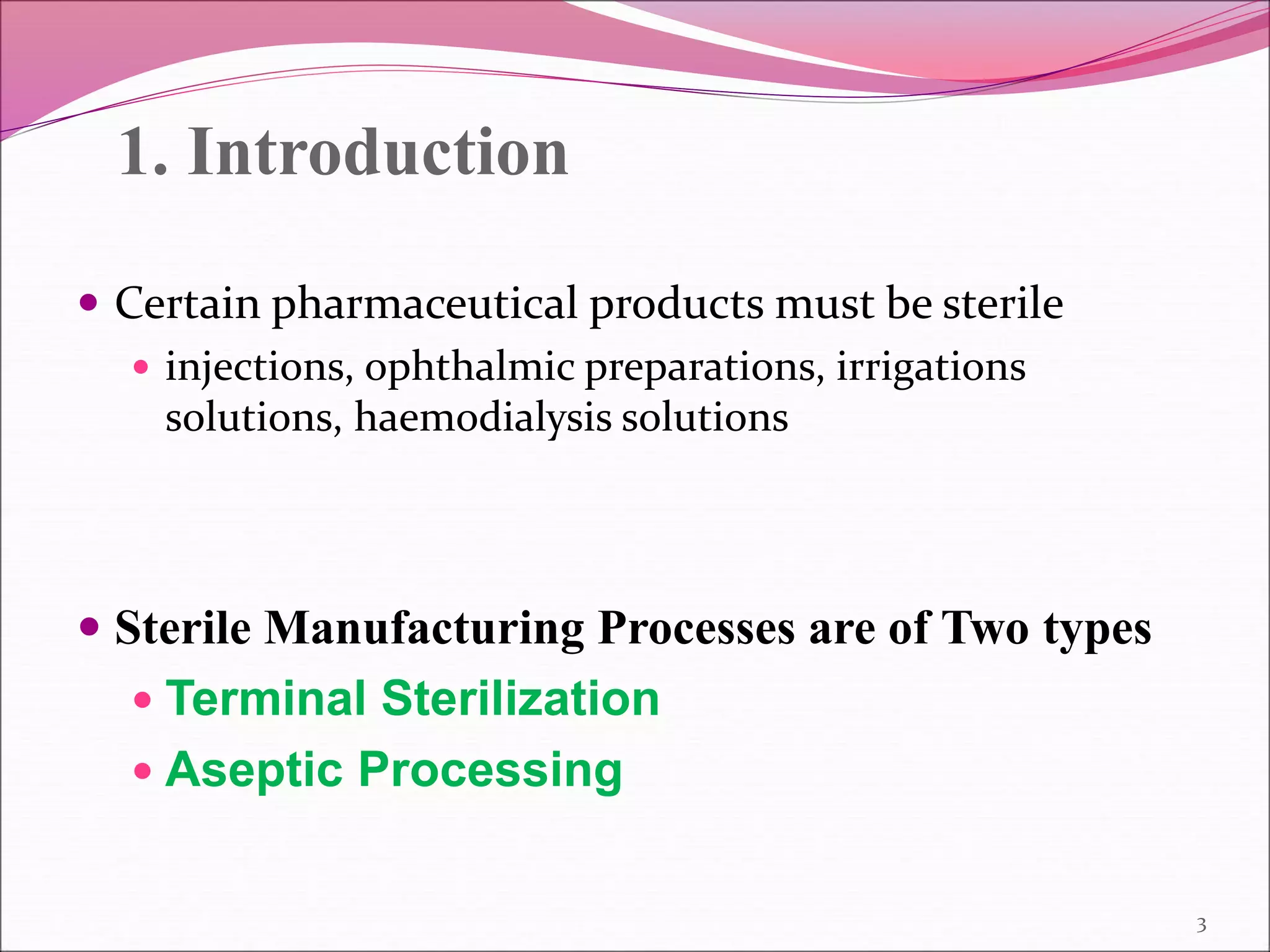 Clean rooms in Injectables | PPT