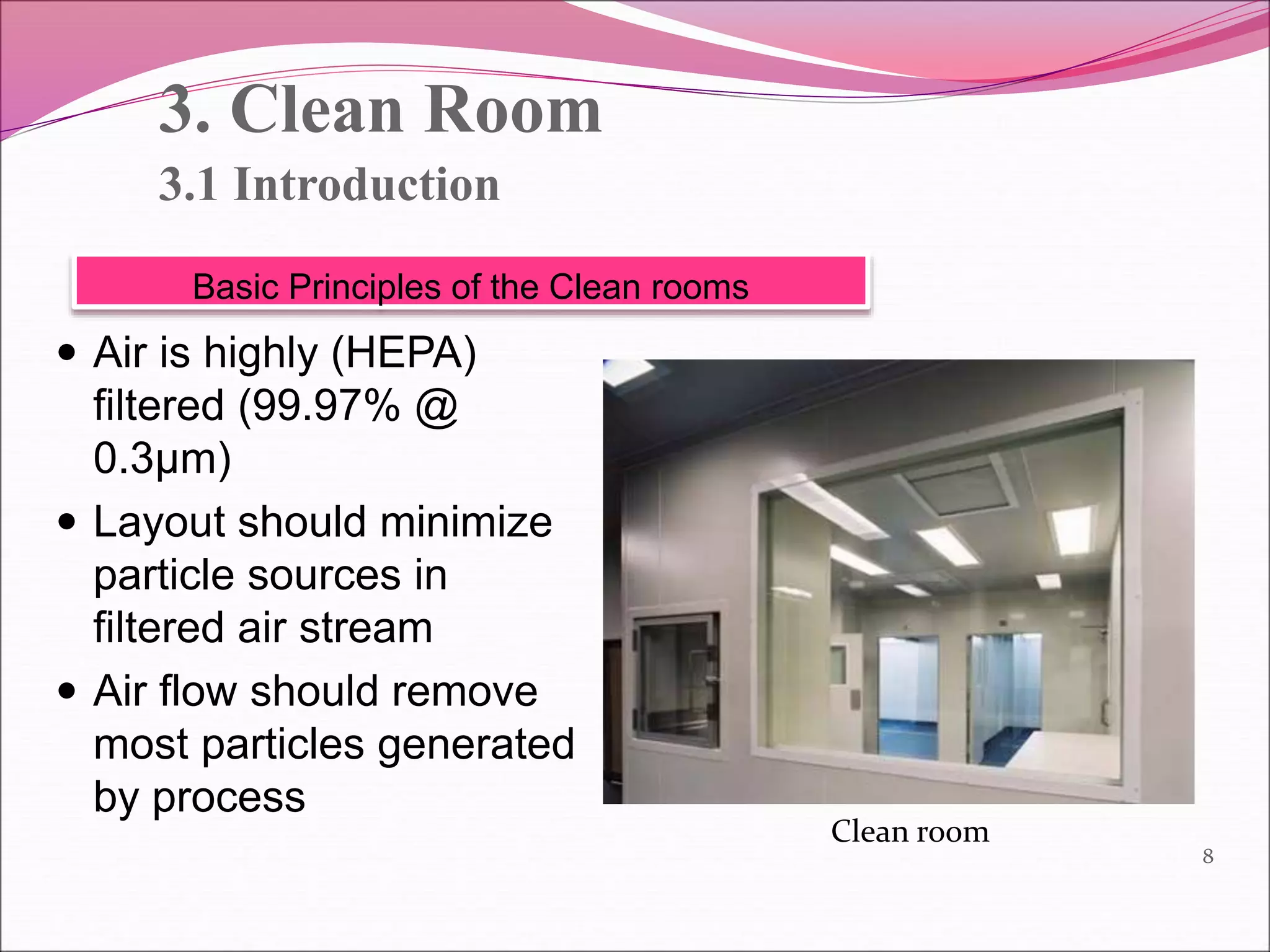 Clean rooms in Injectables | PPT