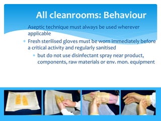 Cleanroom sop slides | PPTX