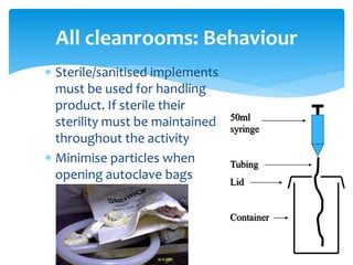 Cleanroom sop slides | PPTX