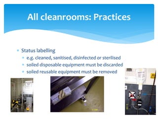 Cleanroom sop slides | PPTX