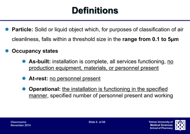 Cleanroom, Classification, Design and | PPTX