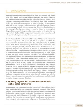 Clean, safe spices asta guidance | PDF