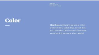 Clean seas Pilipinas Visual brand guide | PPT