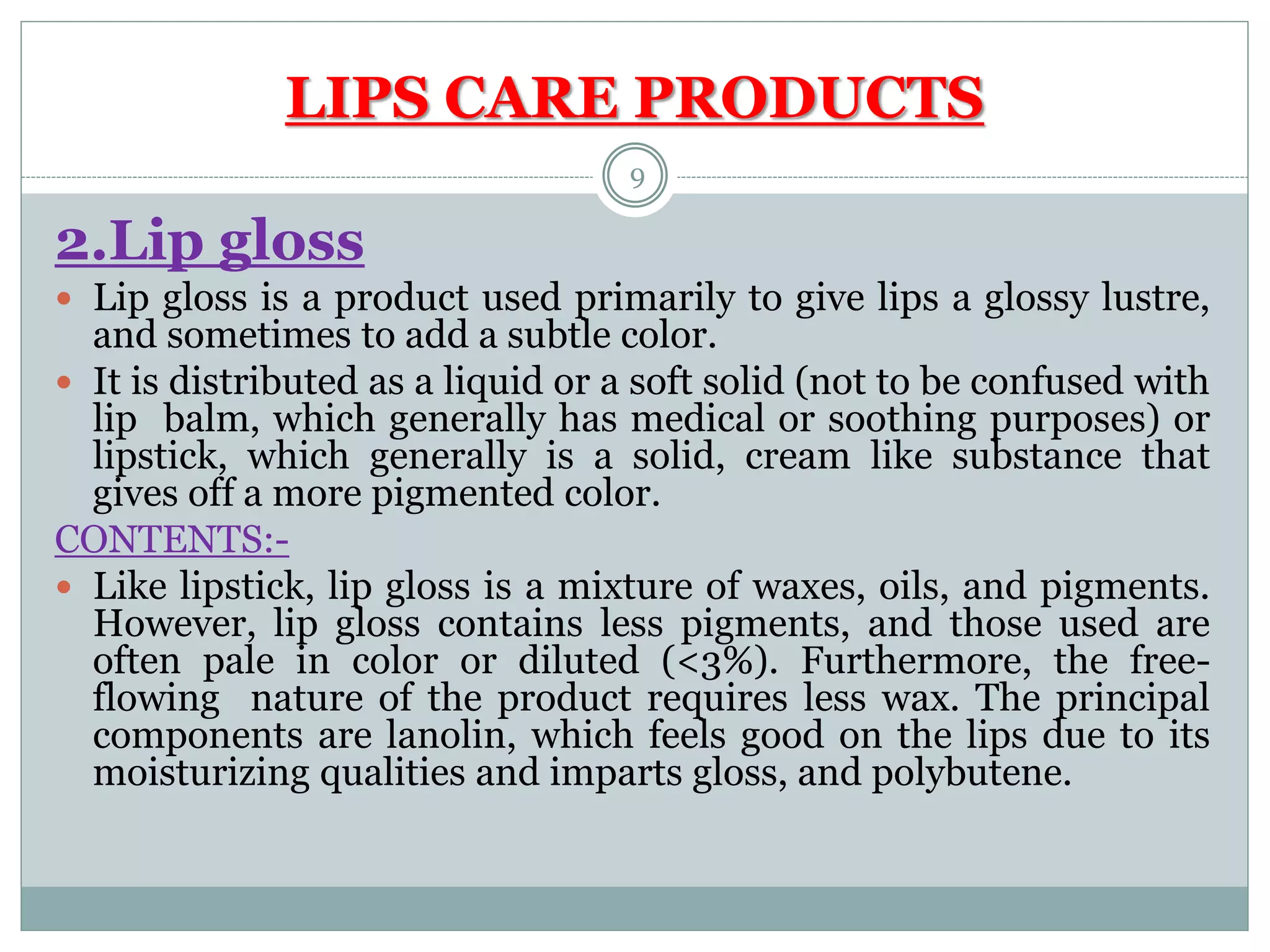 Cleansing and care need for face skin,eye lids,lips,hands,feet,nail ...