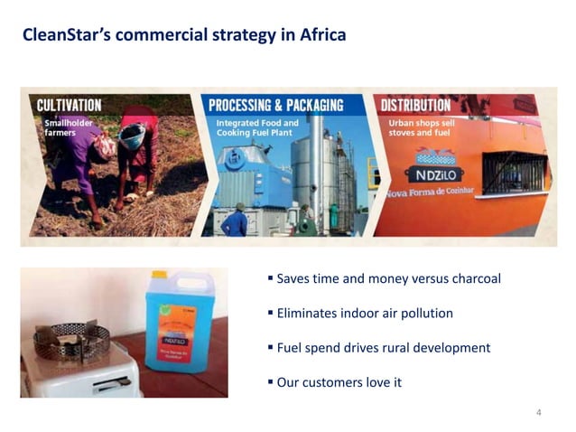 Expansion of CleanStar cooking solution to other cities in Sub-Saharan ...