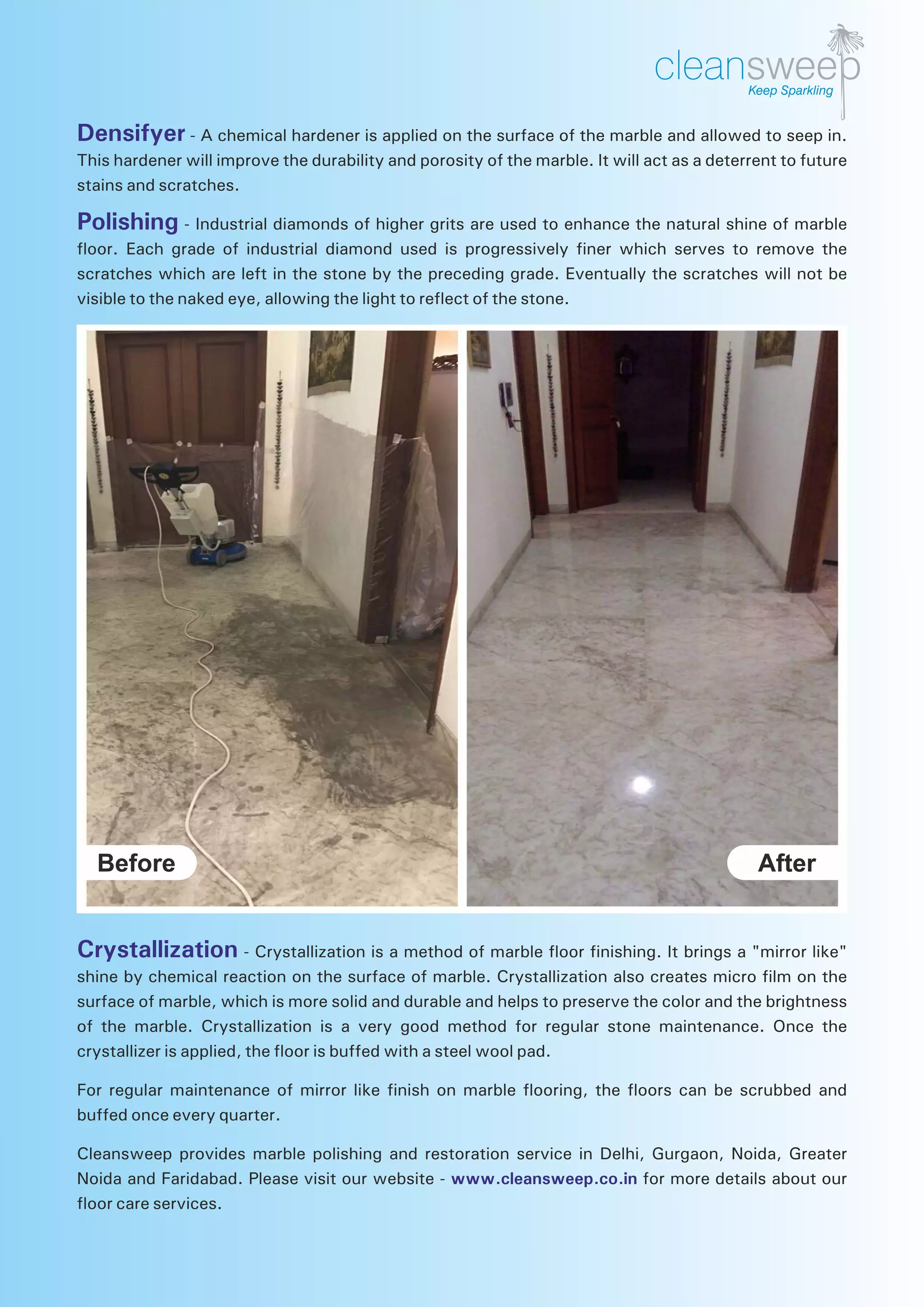 The Process of marble polishing and grinding | PDF
