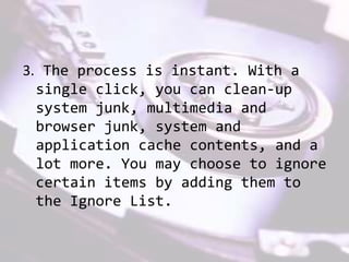 Clean Up Windows Log Files | PPTX | Browsers | Computer Software and Applications