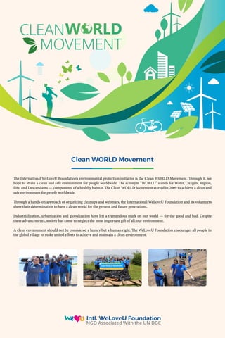 Clean world movement | PDF