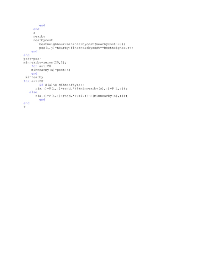 matlab program for TLBO algorithm | PDF