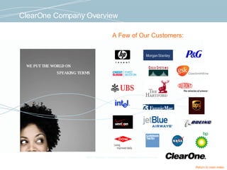 Clear One Company Overview(한글) | PPT