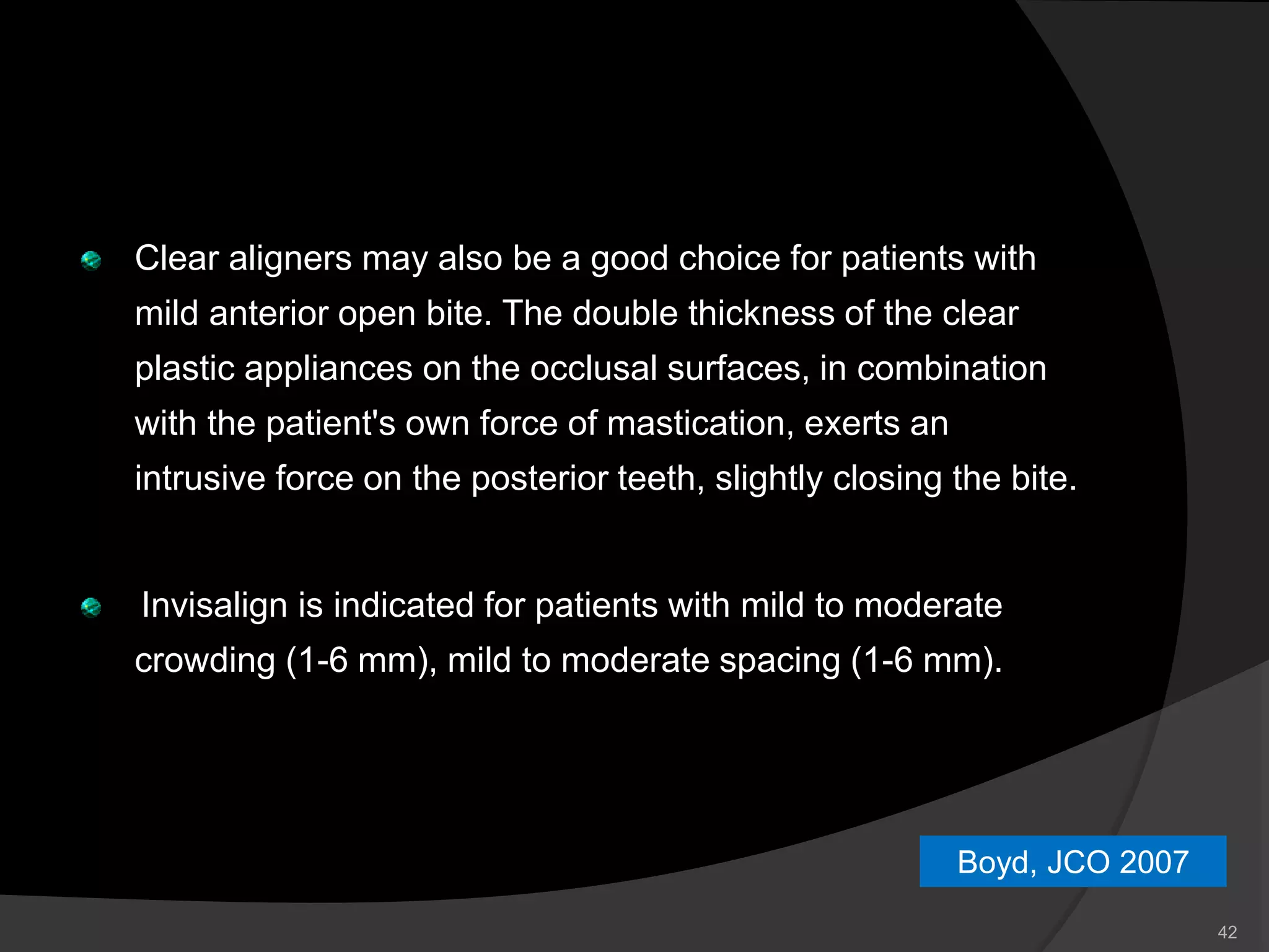 Clear aligner therapy | PPTX