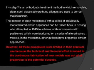 Clear aligner therapy | PPTX