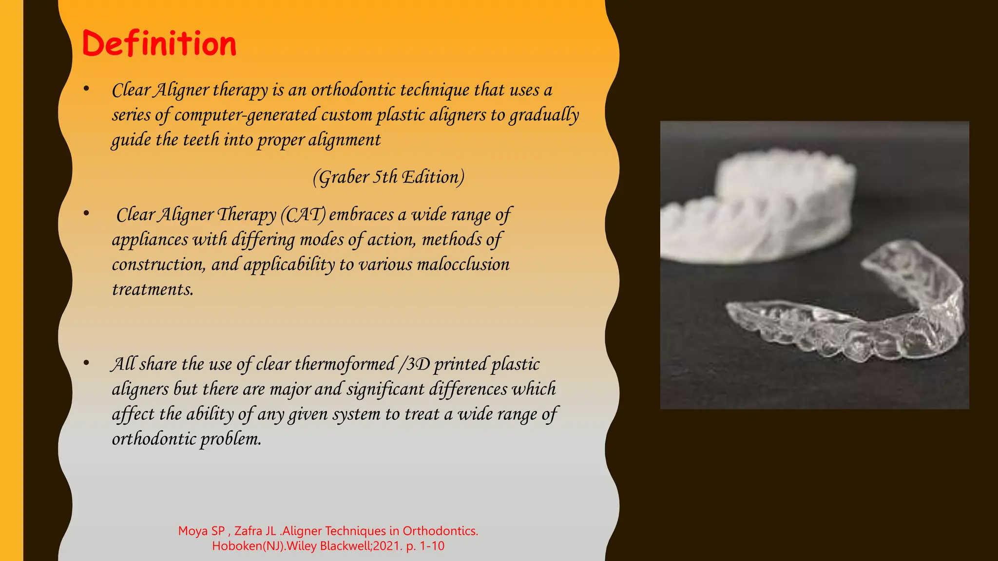 CLEAR ALIGNER THERAPY IN ORTHODONTICS .pptx