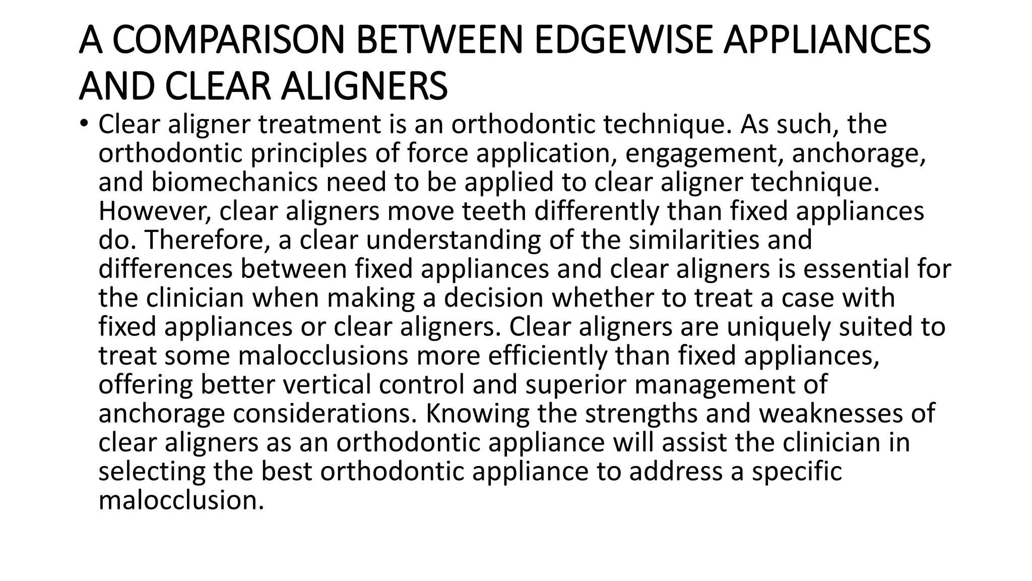 Clear aligner treatment | PPTX