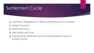 Clearance and settlement procedure | PDF