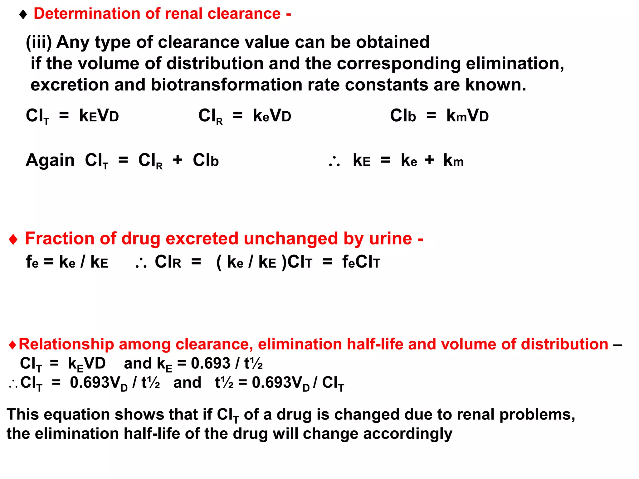 Drug Clearance | PPTX