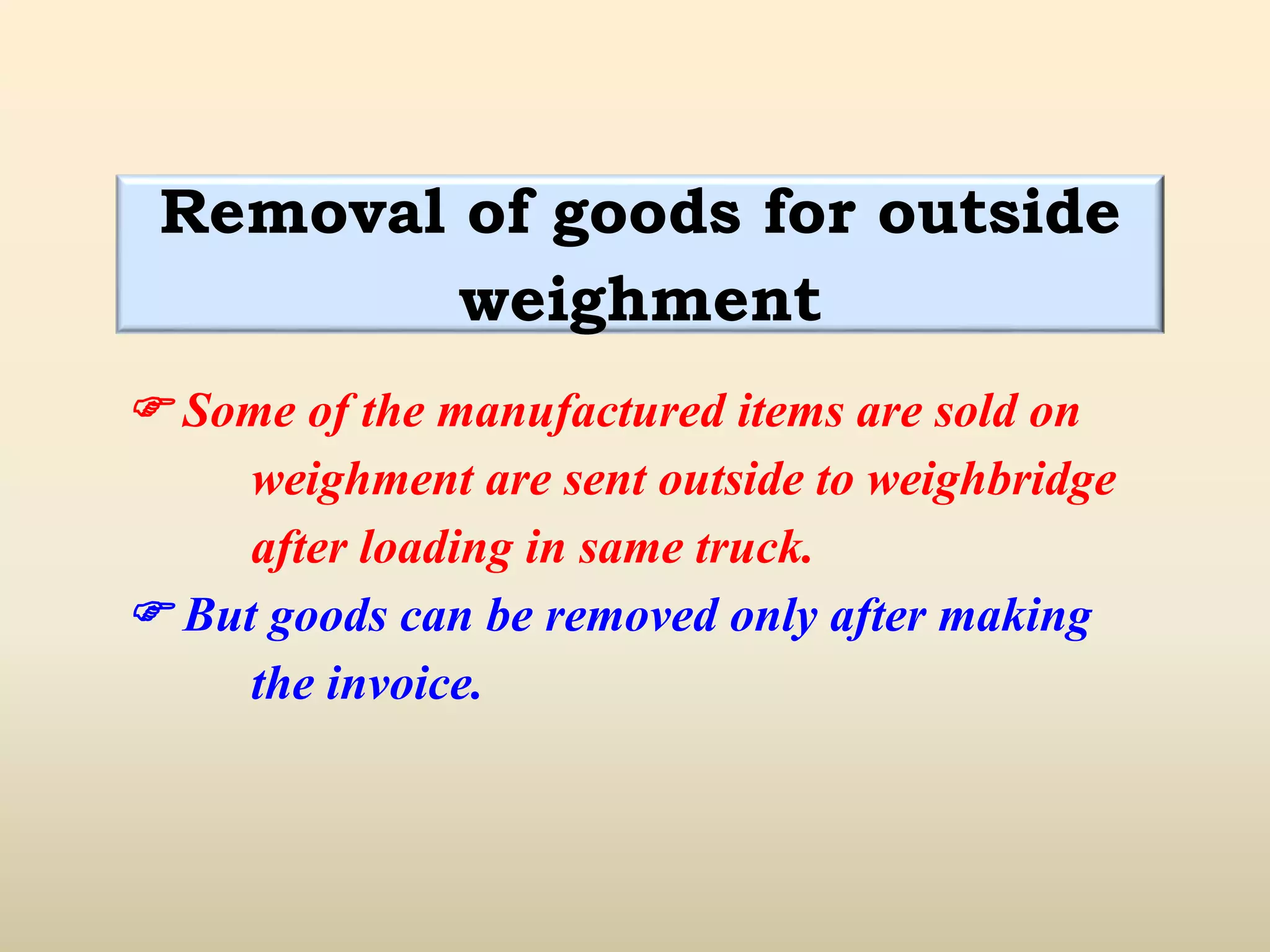 Clearance of excisable goods | PPTX